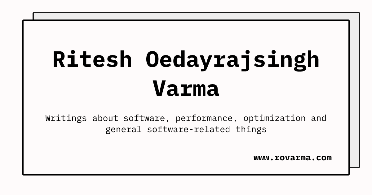 Articles | Ritesh Oedayrajsingh Varma